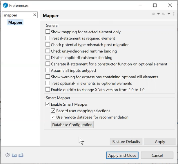 Smart Mapping Using Database